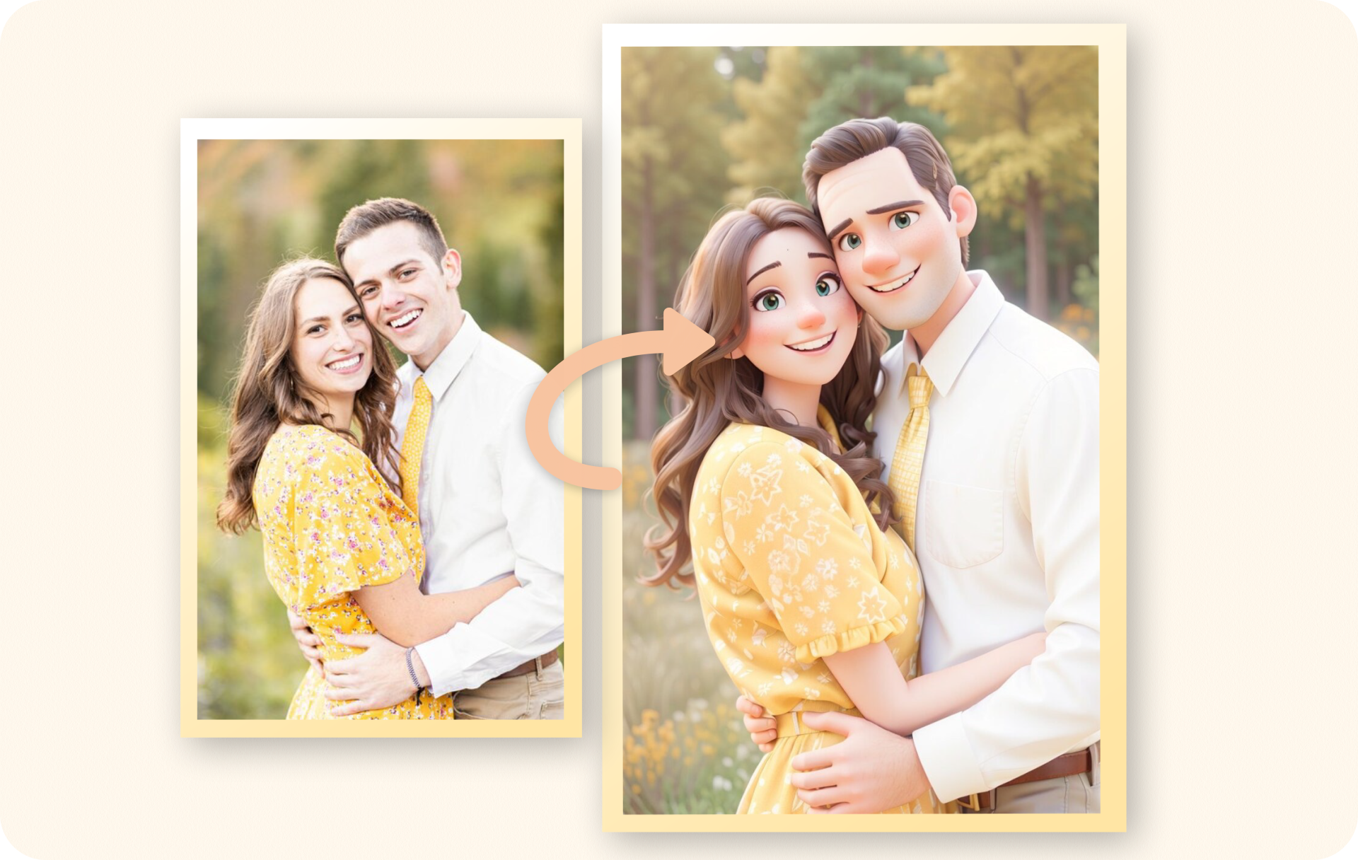 Foto zu Cartoon: Verwandeln Sie Ihre Fotos mit Monica KI